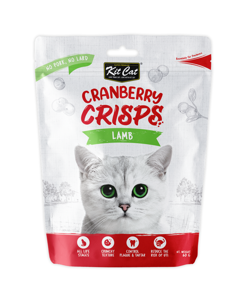 Kit Cat Cranberry Crisps (60g) - BUY 4 GET 1 FREE – McMac Pet SA