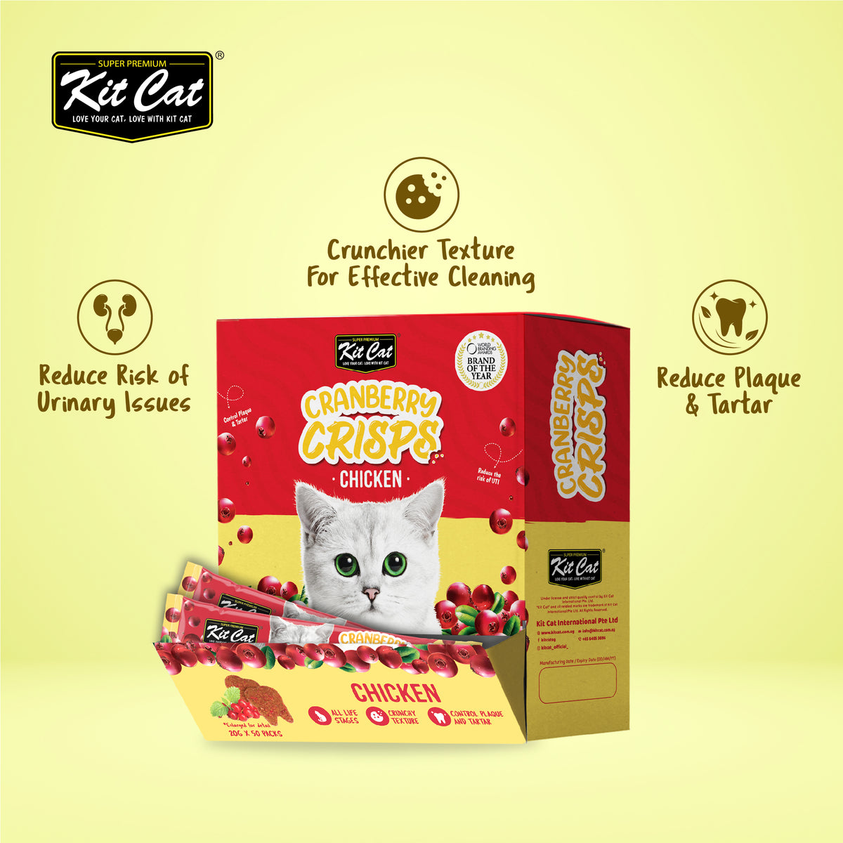 Kit Cat Cranberry Crisps Bulk Deal (20g x 50 packs) – McMac Pet SA
